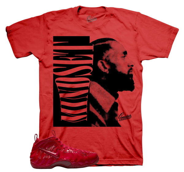 Sneaker Tees Match Foamposite Gym Red T-shirts & Outfits