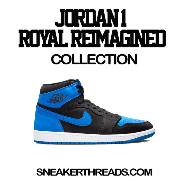 Tees to match Jordan 1 OG Royal retro 1 sneakers | Clean Pair Design