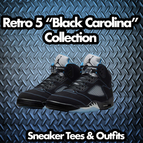 Shirt To Match Jordan 5 Black Carolina Sneakers | Champ Sneaker Tees