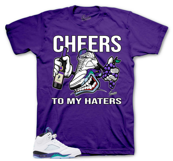 Sneaker Tees Match Jordan 5 Grape | Shirts Match Air Jordan 5 Grapes