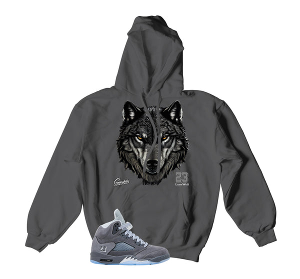 T-Shirts Match Jordan 5 wolf grey Sneakers For AJ5 wolf grey Sneaker Tees