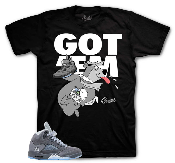 Shirt To Match Jordan 5 Wolf Grey Sneakers | Finessed Sneaker Tees