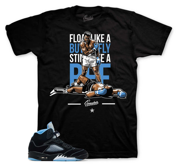 Shirt To Match Jordan 5 Black Carolina Sneakers | Champ Sneaker Tees
