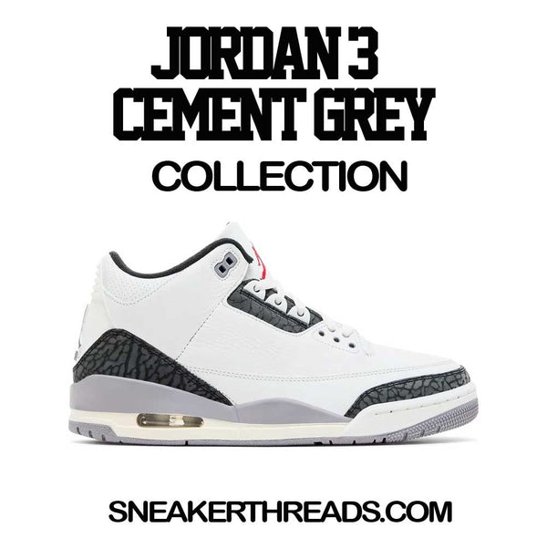 Jordan Retro 3 Cement Grey Sneaker jackets | bandemic jacket