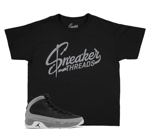 Kids sneaker Release Tees For Jordan 9 Particle Grey GS | Logo Shirts