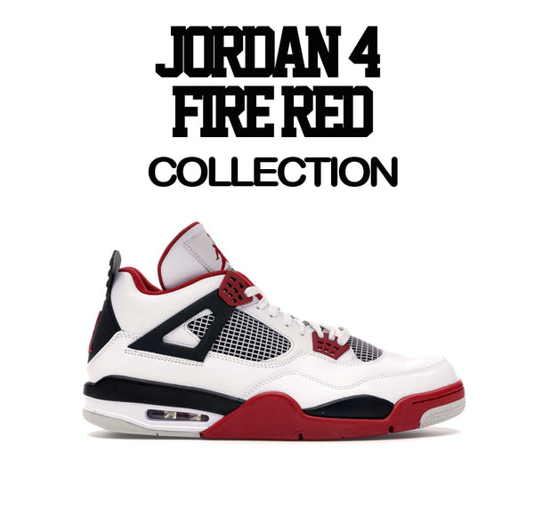 Kids shirt collection matching with Jordan fire red 4s