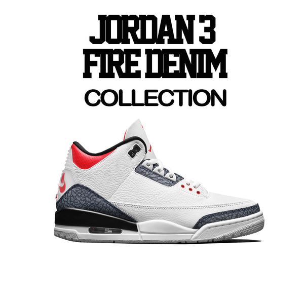 Jordan 3 fire denim sneaker matching with shirts | Retro 3 Denim shirts ...