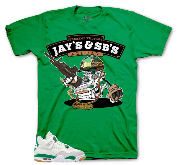 Retro 4 Pine Green SB Sneaker Tees & T-Shirts